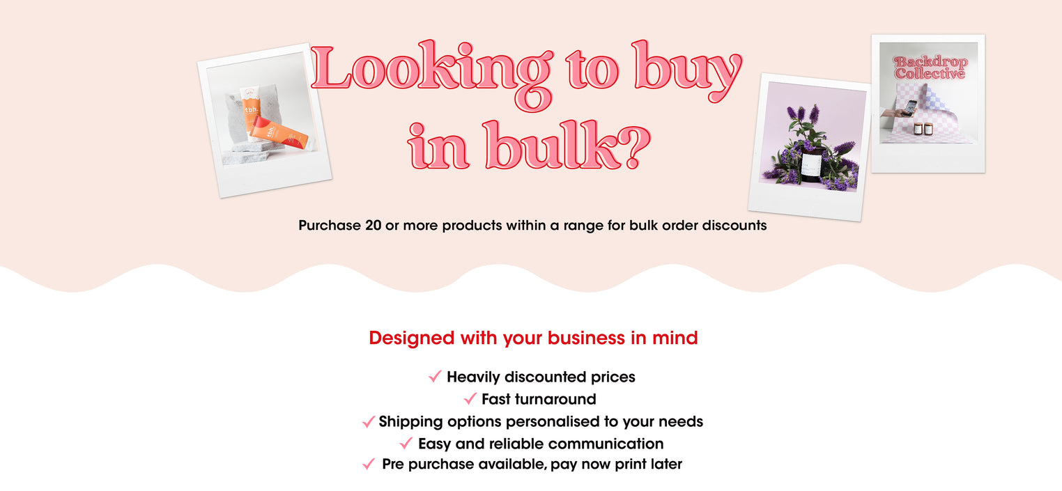 Bulk Orders For Business | Backdrop Collective