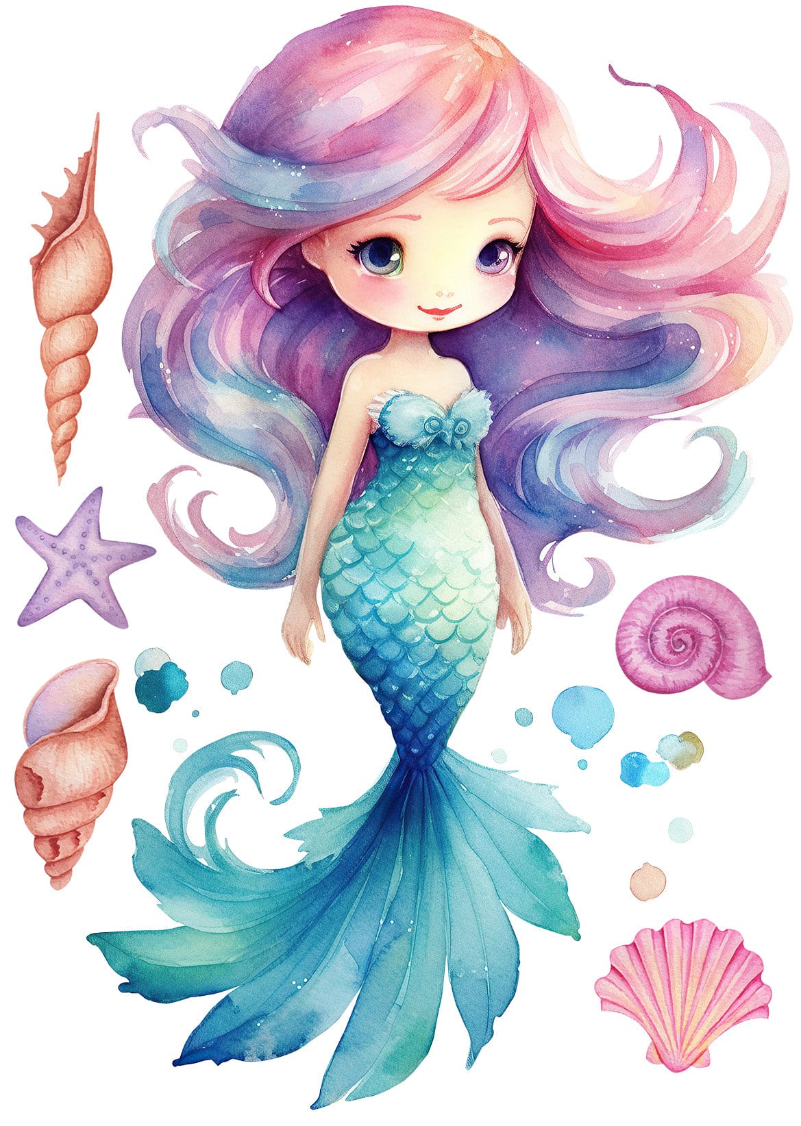 Mermaid Signage Stickers | Reusable Decals – Backdrop Collective